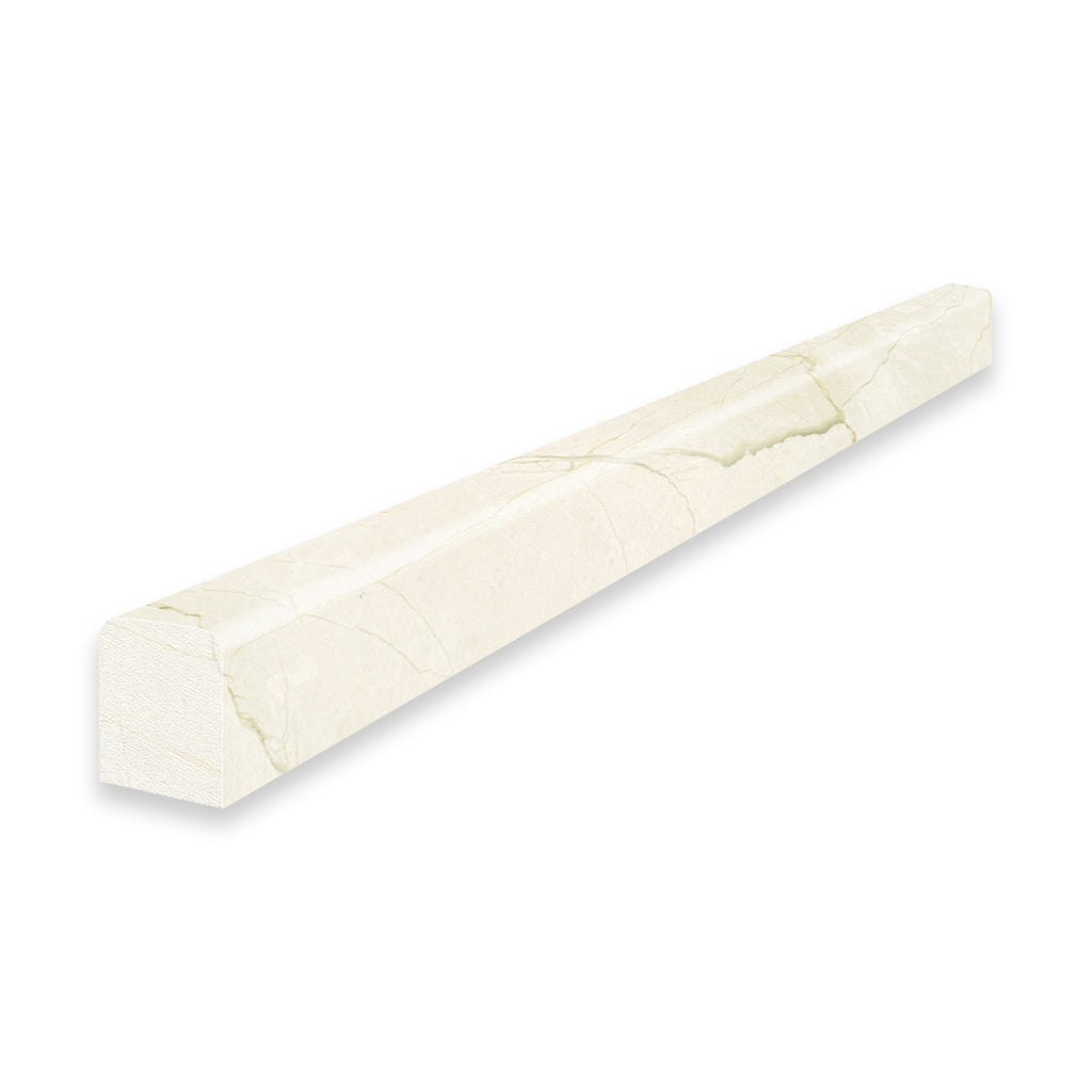 Vanilla Cream 0.5x12 Honed Pencil Trim – Bodega Style