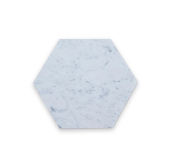 Carrara White 6x6 Honed Hexagon Tile – Bodega Style